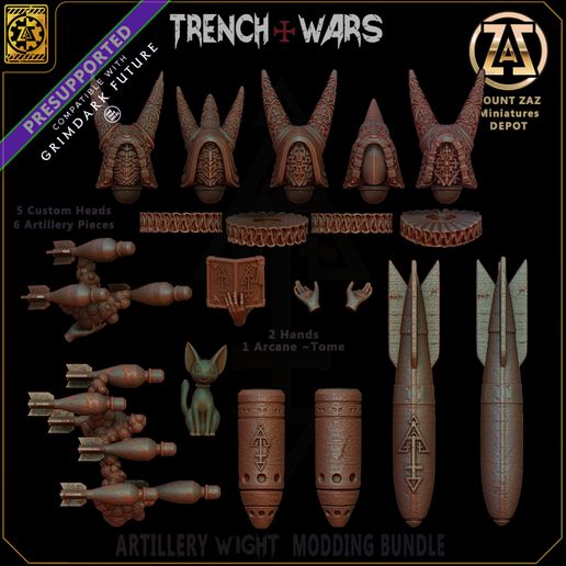 🧨 Artillery Wight - Modding Bundle - 19 Part Witch Kitbashing set - Now ...