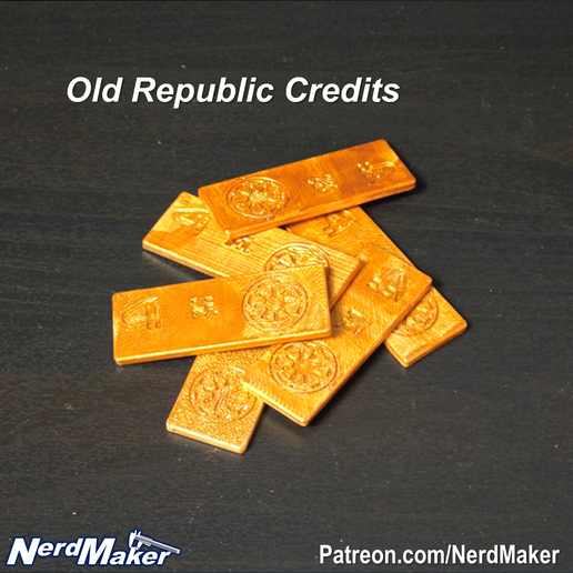 👴 Old Republic Credits・ 3D File for 3D printing・Cults