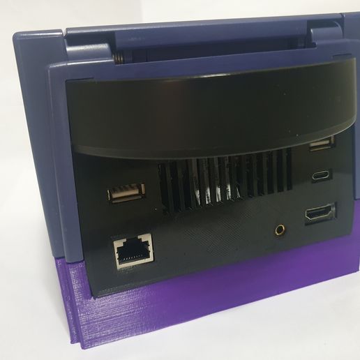 🆕 GameCube new bottom parts to Raspberry Pi 4・ STL File for ・Cults