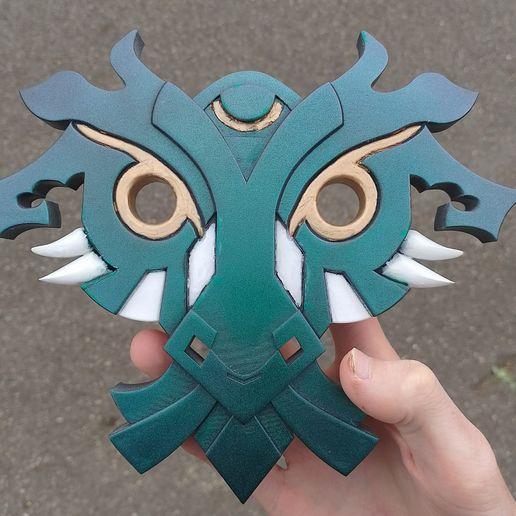 STL file Zelda Tears of the Kingdom: Zonai Mask / Maske der Sonau ...
