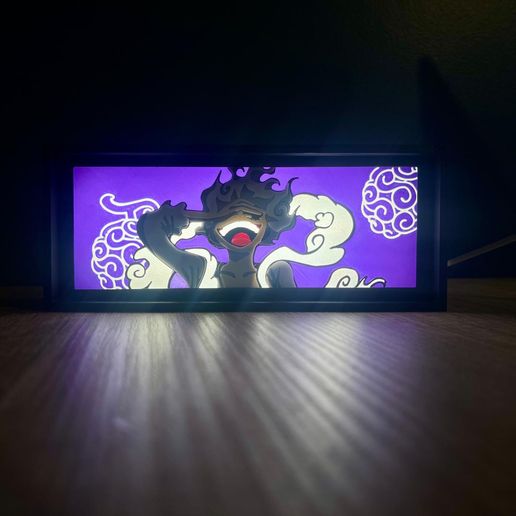 📦 Light Box One Piece Luffy - LED Decoration・ STL File for 3D printing ...