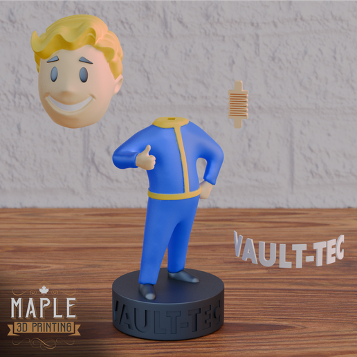 3D file Fallout Bobble Head - Charisma 👾 ・3D print model to download・Cults