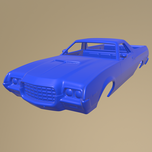 🚙 Ford Ranchero 1972 PRINTABLE CAR BODY・ STL File for 3D printing・Cults