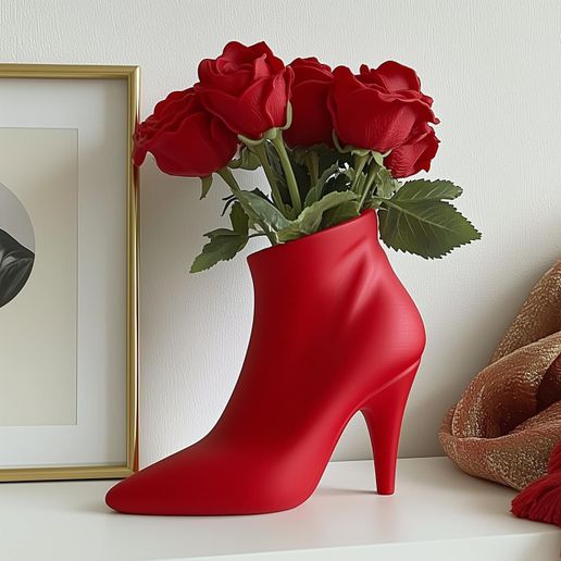 👟 Shoe Vase for Unique 3D Printable Home Decor・ STL File for 3D ...