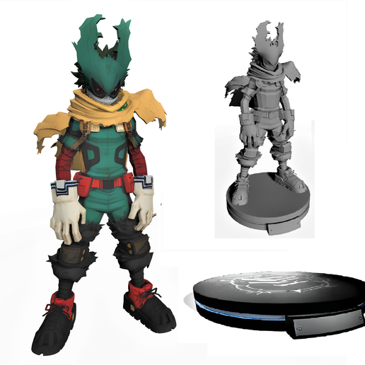 👾 Vigilante Deku with Mask from My Hero Academia・ STL File for 3D ...