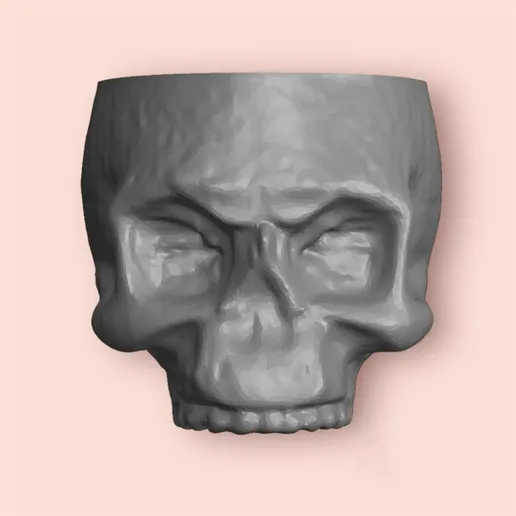 💀 Anatomic Skull Planter & Pen Holder - Gothic Desk Organizer - Modern ...