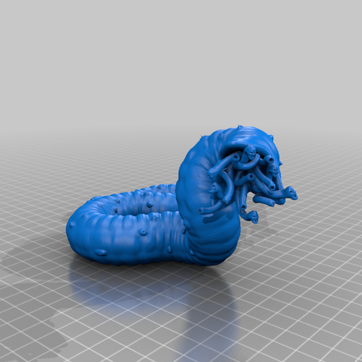 🪱 Qorgeth, Demon Lord of the Devouring Worm・Free STL File for 3D ...