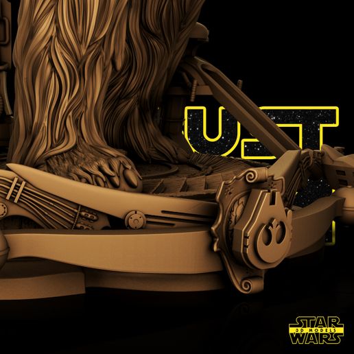 🗿 Chewbacca Sculpture - Star Wars 3D Models - Tested and Ready for 3D ...