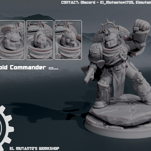 🛰 ...:: Void Marines Field Commander ::...・ STL File for 3D printing・Cults