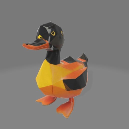 STL file Low Poly Duck 🦆 ・Design to download and 3D print・Cults