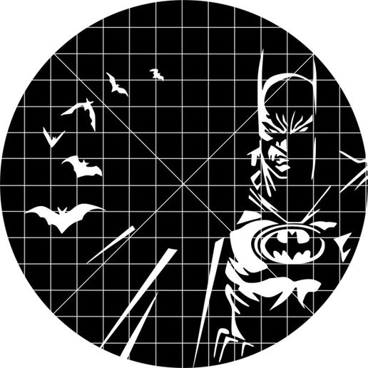 ⏺️ Batman for laser cutting on vinyl record DXF file・ DXF File for CNC ...