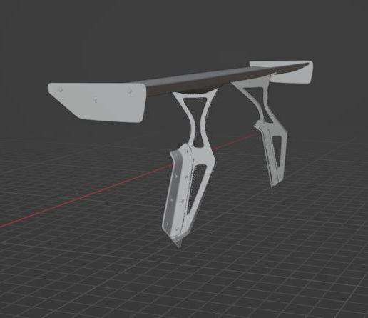 STL file Boot Trunk Chassis Mount Aero Wing 👢 ・Design to download and ...