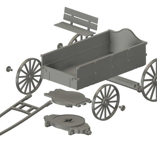 🐎 Prairie Wagon STL for resin 3d-printing・ STL File for ・Cults