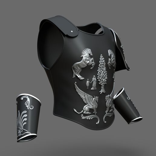🎭 Maximus Gladiator Armor Set・ 3D File for 3D printing・Cults