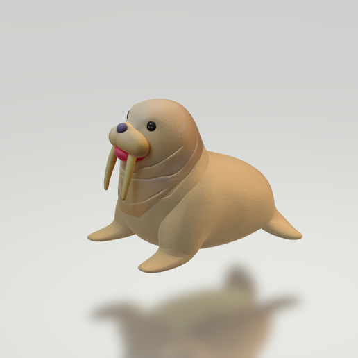 👧 Walrus Model・ STL File for 3D printing・Cults