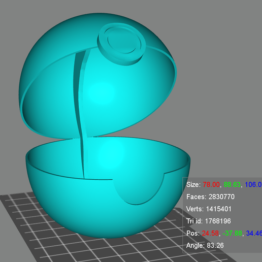 🐉 Pokeball・Free STL File for ・Cults