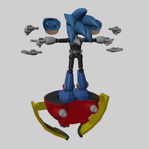 🧸 Sonic Phantom Riders Figure・ STL File for 3D printing・Cults