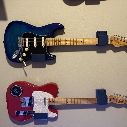🎸 Stratocaster/ Telecaster style Horizontal Guitar Wall Mount|| Rack ...