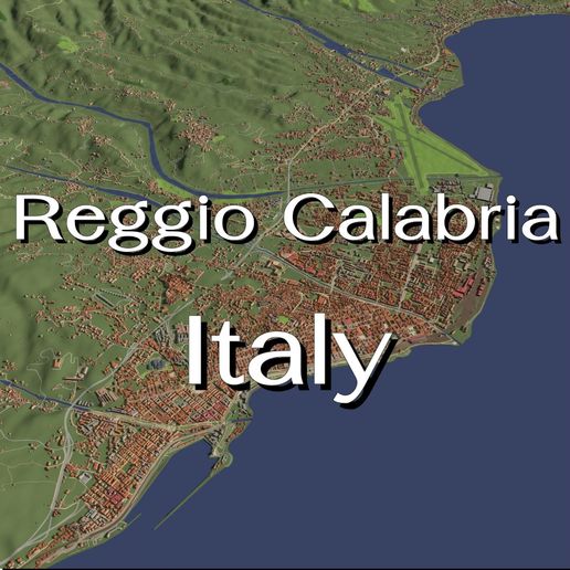 STL file Reggio Calabria Italy - city and urban 🇮🇹 (OBJ)・3D printing template to download・Cults