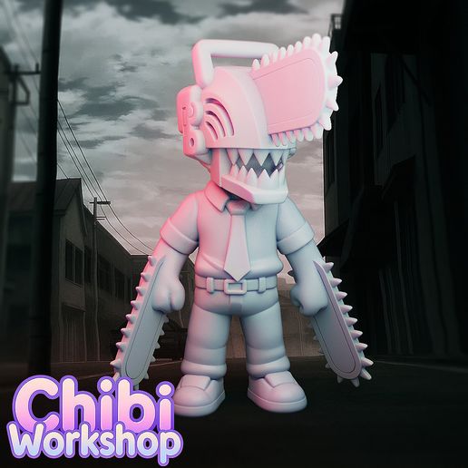 👾 chibi Denji・Fichier 3D pour Impression 3D・Cults