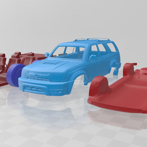 🚗 Toyota 4Runner 1999 - Separate Parts STL Model・ 3D File for 3D ...