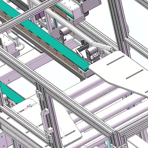 📦 3D CAD Model, Automatic Carton Sealing and Packaging Line – High ...