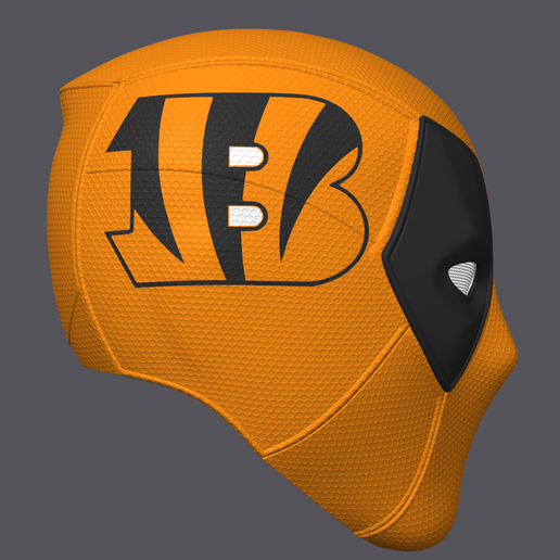 🪖 Deadpool Helmet with Cincinnati Bengals Football logo (Adult wearable ...