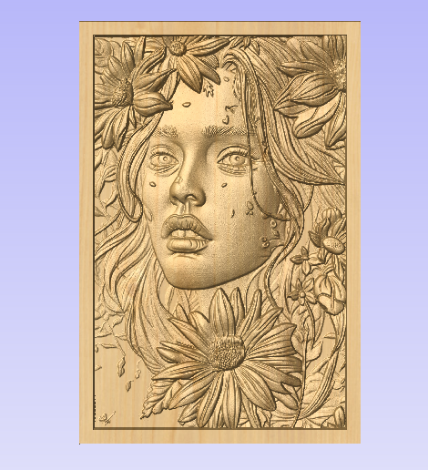 relief expression drawing