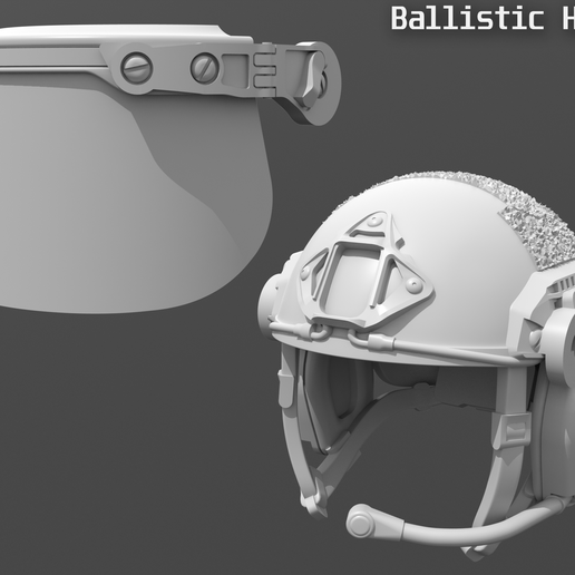 🪖 Ballistic Helmet V7 for 6 inch action figures・ 3D File for 3D ...