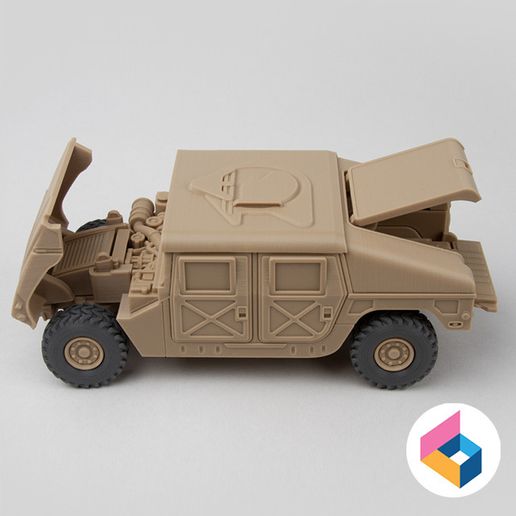 🪖 Foldable Humvee/Hummer・ STL File for 3D printing・Cults