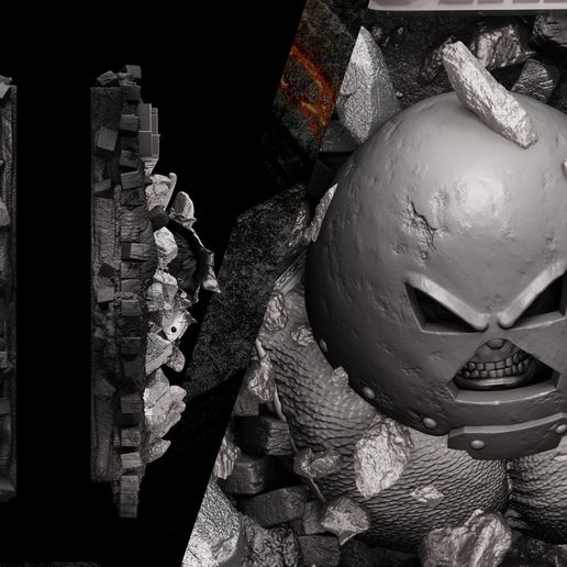 🎨 Wicked Juggernaut Wall: Tested and ready for 3d printing・ 3D File for ...