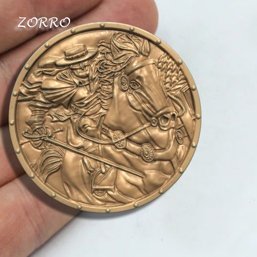 STL file Zorro coin 🪙 (OBJ)・3D printer design to download・Cults