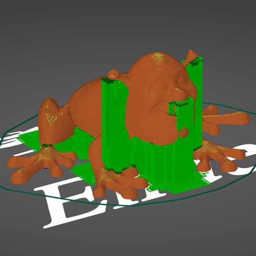 🐸 Shrek Frog・ STL File for ・Cults