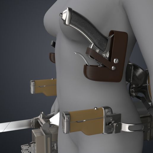 ⚙️ ODM Gear and Swords - Attack on Titan・ 3D File for 3D printing・Cults