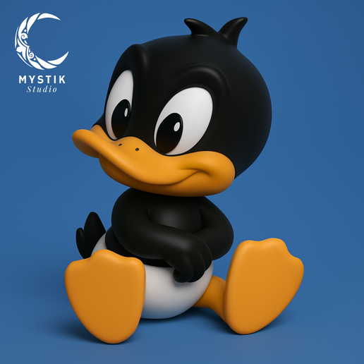 👶 Baby Daffy Duck/ Pato Lucas - Baby Looney Tunes | 3D Printable Figure ...