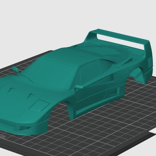 STL file rc body car Ferrari F40 🚗 ・Template to download and 3D print・Cults