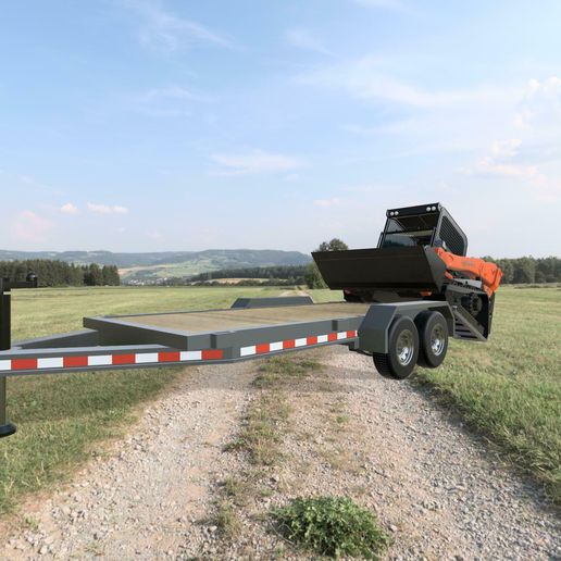 🚐 1/14 Skid Steer Trailer・ 3D File for 3D printing・Cults