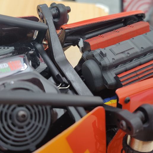 🔧 Team associated SC10B engine detail・Free STL File for 3D printing・Cults
