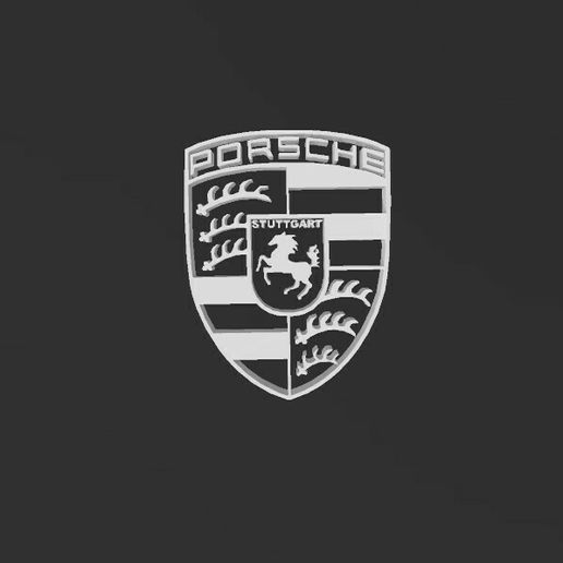 porsche emblem coloring pages