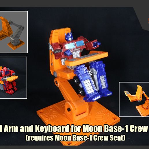 💪 Omni Arm and Keyboard for Transformers Moon Base-1 Crew Seat・ 3D File ...