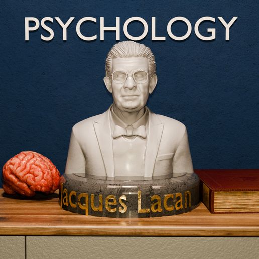 🧠 Jacques Lacan - Bust for 3D printing・ STL File for 3D printing・Cults