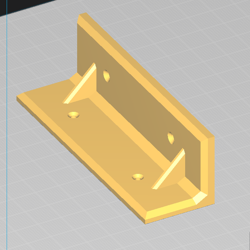 🪵 Reinforced angle iron 100mm・Free STL File for 3D printing・Cults