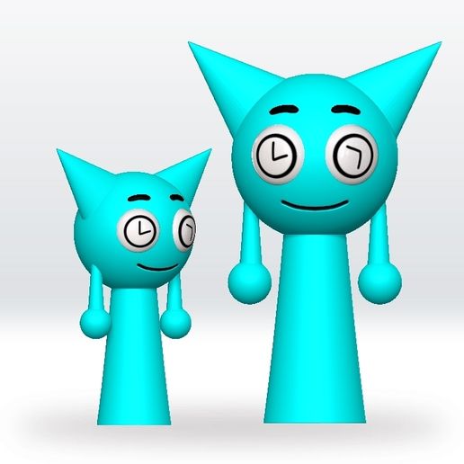 📁 OC Sprunki Pyramixed STL file 3D Model Character Obj, Sprunki 3mf ...