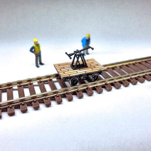 HO Scale Handcart Pump Trolley・Free STL File for 3D printing・Cults