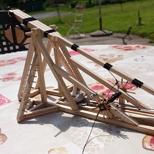 Free 3D file Parts for a trebuchet 🎨 ・3D printer design to download・Cults