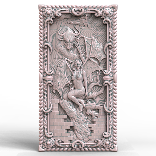3d File 3d Model Stl File For Cnc Router Laser And 3d Printer Girl And