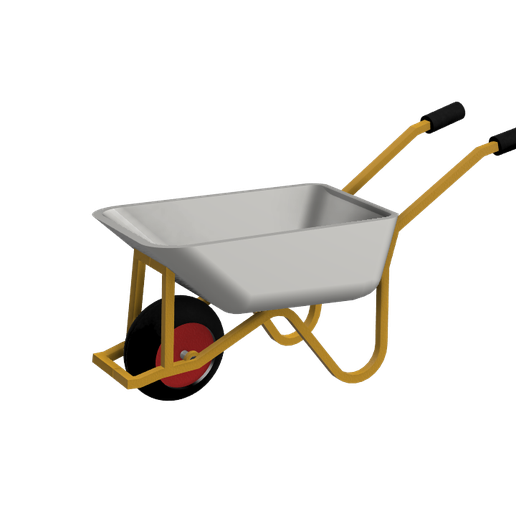 🏘️ Wheelbarrow 1/14 Scale・ STL File for 3D printing・Cults