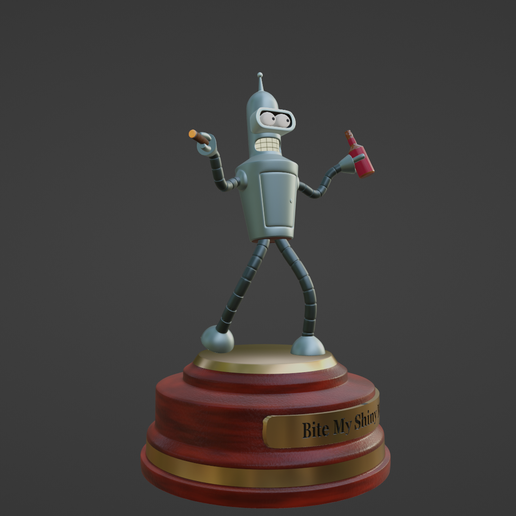 3D file Bender Statue STL 🤖 ・3D printing idea to download・Cults