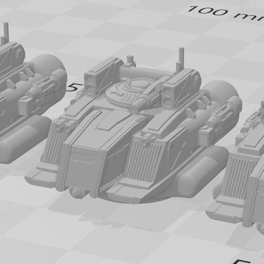🪖 Scimitar MKII Medium Hovertank for BattleTech・Free 3D File for ・Cults