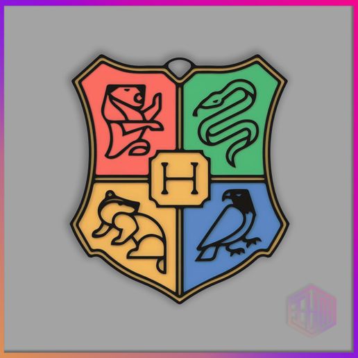 🔑 HOGWARTS KEY RING PACK・ STL File for 3D printing・Cults